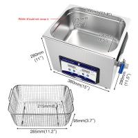 China ROCH 240W 10L Tabletop Ultrasonic Cleaner Eyeglasses Degreasing Ultrasonic Bath for sale