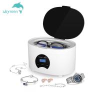 China Skymen Portable Mini Ultrasonic Jewelry Cleaner 0.6L 24W 45KHz Stainless Steel Tank for sale