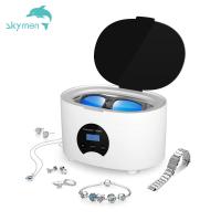 China Skymen Portable Mini Ultrasonic Jewelry Cleaner 0.6L 24W 45KHz Stainless Steel Tank for sale