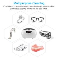 China 600ml Household Mini Ultrasonic Cleaner Portable For Eyeglasses Dentures for sale