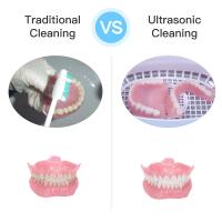 China 600ml Household Mini Ultrasonic Cleaner Portable For Eyeglasses Dentures for sale