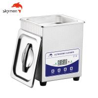 China 2L 80W Stainless Steel Ultrasonic Cleaner For 3d Prints Adjustable Timer Heater for sale