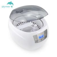 China Digital 750ml Household Ultrasonic Cleaner Plastic Ultrasonic Jewelry Cleaner for sale