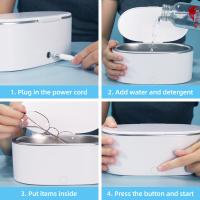 China Skymen Mini UVC Ultrasonic Cleaner Household Portable 3mins Auto Cutoff for sale