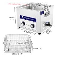 China SUS304 360W 15L Ultrasonic Cleaner For Cleaning Auto Parts Hardware Tools for sale