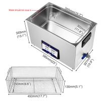 China Skymen 600W Ultrasonic Water Bath 30L Stainless Steel SUS304 Tank For Car Parts for sale