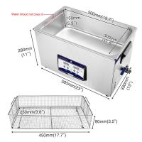 China Tabletop 40kHz 22L Ultrasonic Cleaner Digital Timer Adjustable For Throttle for sale
