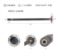 China Rear Shaft Engines Spare Parts For Construction Machinery for sale