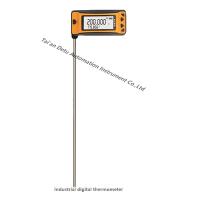 China 316 Stainless Steel Long Stem Digital Thermometer 300mm 500mm Probe Industrial Precision for sale