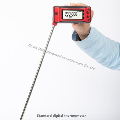 China Stick Type Precision Digital Thermometer 500mm Long Stem ±0.05C Accuracy 1 Year Stability for sale