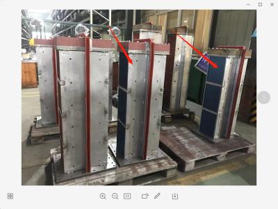 China 7mm 8mm Flat Tube Heat Exchanger Condenser Aisi304 In CAMERON TA6000 Centrifugal Compressor for sale