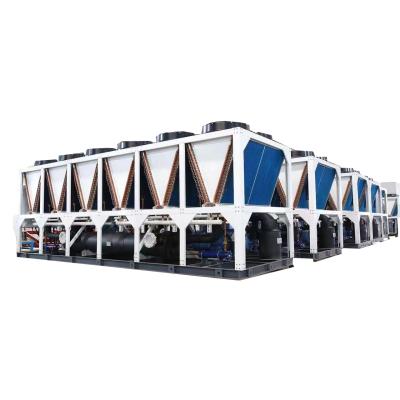 China PLC Air Cooled Screw Chiller  Compressor For Food And Beverage Factory for sale