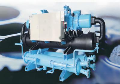 China Food Processing Water Cooler Screw Chiller Used In Injection Molding Pipe Profiles for sale