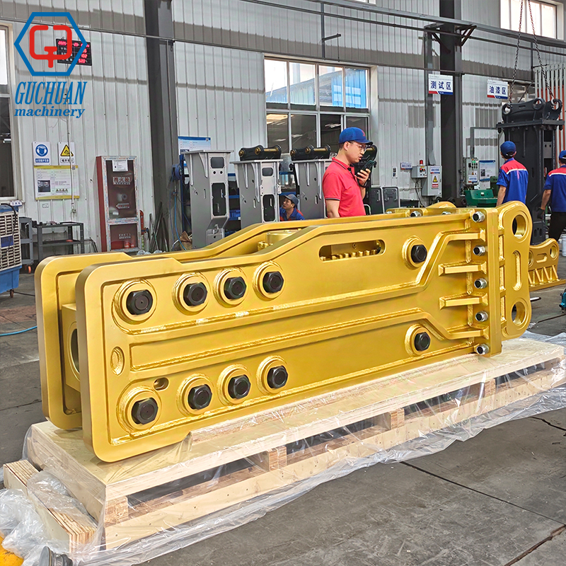 hydraulic breaker for quarry mining