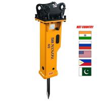 China Yantai Solution SB40 Box Type 68mm Hydraulic Breaker Hammer For 4-7 TONS Excavator In Yellow Customized for sale
