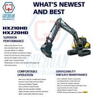 China HX210HD Heavy Duty Reliable 21 Ton Crawler Hydraulic Excavator Digging Machine SEWOOMIC for sale