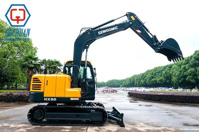China HX80G 8 Ton Compact Crawler Excavator For Precision Power for sale