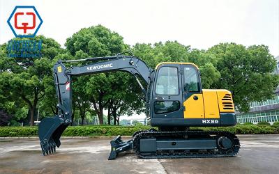 China HX80G 8 Ton Compact Hydraulic Excavator For Urban Construction Trenching Landscaping Projects for sale