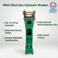 China Silenced Hydraulic Breaker: High-Efficiency SOOSAN SB50 Equivalent for 10–15 Ton Excavators in Urban Demolition for sale