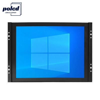 China Polcd 8-Inch IPS Panel Industrial LCD Monitor - 1024×768 Resolution, Metal Case, Open Frame Design for sale