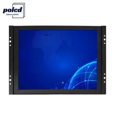 China Polcd 8-Inch Open Frame LCD Monitor with 1024×768 Resolution and DC12V Power - Customizable Touch Screen for sale