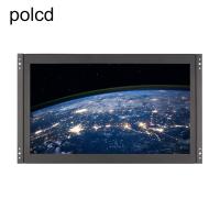 China Polcd 15.6 Inch Metal Wall Mounted Embedded LCD Monitor Industrial IPS HDMI VGA 1366x768 for sale