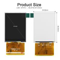 China 2.8 Inch TFT LCD Touch Screen with 240x320 Resolution and 260 Nits Brightness for Industrial Applications for sale
