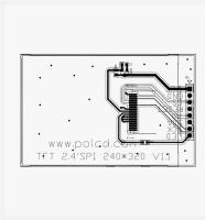 China 2.4 Inch TFT Touch Screen LCD Display with 240x320 Resolution and 260 Nits Brightness for Industrial Applications for sale