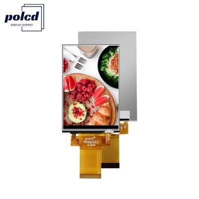 China Polcd 3.5 Inch 320x480 TFT LCD Touch Screen Display 300 Nit High Brightness RGB for sale