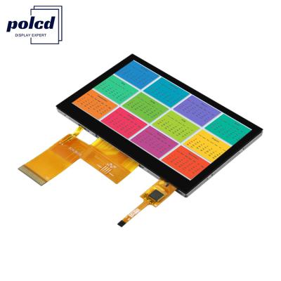 China 4.3 Inch RGB 24-bit TFT LCD Display 800x480 with ST7262E43 Drive IC and 280 Nits Brightness for sale