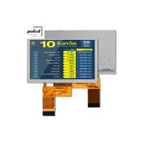 China Polcd 5.0 Inch TFT LCD Panel 800*480 Resolution 500nits RGB Interface 5