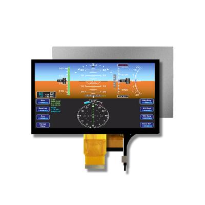 China Polcd 7 inch Capacitive PCAP Touch Panel 800x480 RGB TFT LCD Display 300 nit for sale