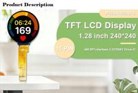 China Polcd 1.28 Inch Round TFT LCD Display 240x240 SPI GC9A01 IPS Touch Screen 15 Pin for sale