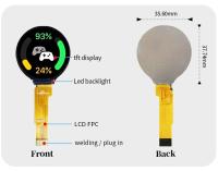 China 1.28 inch Round TFT Display 240x240 IPS LCD Module GC9A01 Driver 4W SPI 300nit for sale