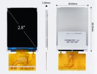 China Polcd OEM 2.8 inch TFT LCD Display 240x320 262K Color ST7789V Driver IC SPI Interface for sale