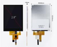 China 2.8-inch 240x320 IPS TFT LCD Touch Screen Display Panel with 300 Nit Brightness and 4-Wire SPI Interface for sale