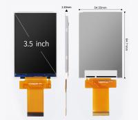 China 3.5 Inch TFT LCD Display 320x480 IPS Full View Screen Module 40 Pin RGB Interface for Alarm Clock for sale