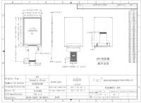 China 3.5 Inch TFT LCD Display 320x480 MCU SPI Interface IPS Screen 300 Nit 40 Pins for sale