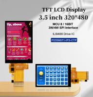 China Polcd 3.5 Inch Capacitive Touch Screen TFT LCD Display 320x480 IPS MCU SPI for Industrial Electronics for sale