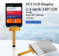 China 2.4 inch TFT LCD Display 240x320 SPI ST7789V IPS Full Viewing Angle 14 Pin 300 Nit for sale
