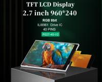 China Polcd 2.7 inch tft lcd 960*240 Resolution LCD Screen ILI8961 RGB 18 BIT Interface Display Module for sale