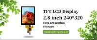 China Polcd Custom SPI interface 2.8 inch 240x320 Capacitive Touch Screen ST7789 Drive TFT LCD Display for sale