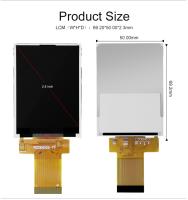 China Polcd 2.8 Inch TFT LCD Module 240x320 SPI MCU Interface ILI9341V 260 Nit Transmissive Display for sale
