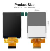 China 2.8 Inch TFT LCD Display 240x320 MCU SPI Interface ILI9341V 40 Pin Module for sale