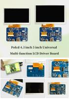 China Polcd 4.3 inch 5 inch Multi-function HDMI USB LCD Driver Board for DIY Monitor Raspberry Pi Display for sale