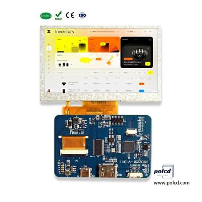 China Polcd Industrial Grade 4.3 5 inch LCD Display Module 800x480 Resolution H-DM-I Interface Driver Board for sale