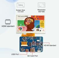 China Polcd RTD2281 LCD Driver Board 4.3 5 Inch 800x480 HDMI Touch Screen Display Module for Raspberry Pi for sale
