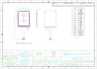 China 2.8 inch 240x320 TFT LCD Display Module 14pin SPI ST7789 IPS 350nit for sale