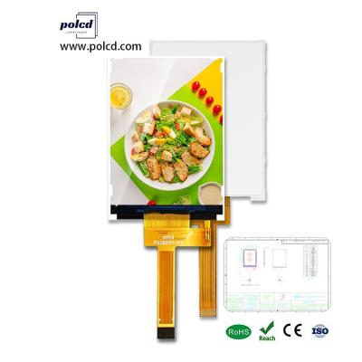 China Polcd 2.8 Inch TFT Color Display 240x320 Resolution SPI Interface 14 Pin 350nit LCD Screen for sale