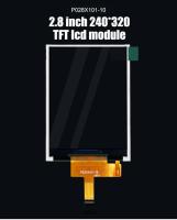 China Polcd 2.8 inch LCD Module 240x320 SPI Interface 10pin Small Size Color Screen 2.8 TFT Display for sale